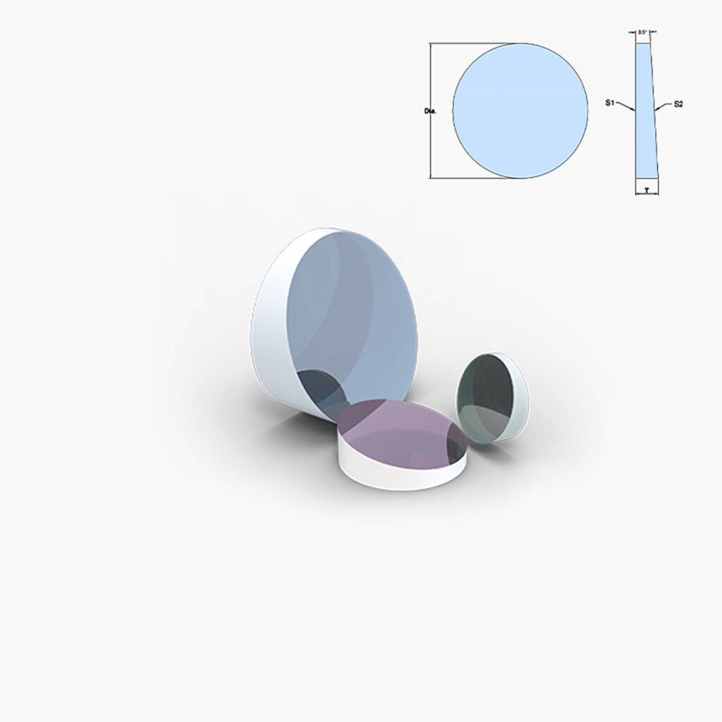 Wedge-shaped optical window plate - Map Optics